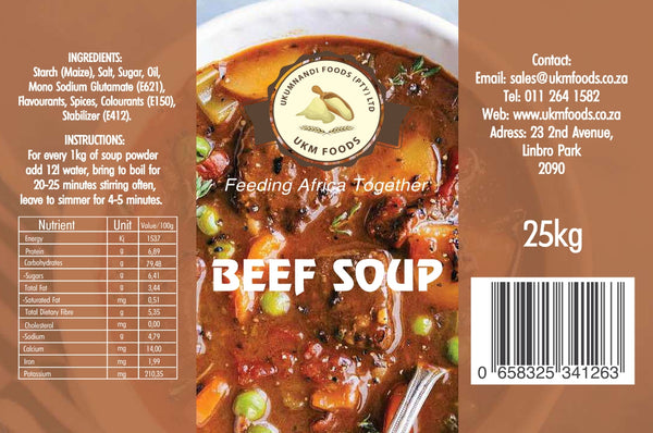 Beef Soup Powder 25KG – Staple Suppliers